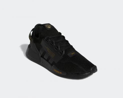 Adidas NMD R1 V2 Core Black Gold Metallic HP3251 - Adidas NMD - Sepcleat
