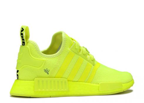 Adidas Womens Nmd r1 Solar Yellow Core Black White Cloud GW7691 ...