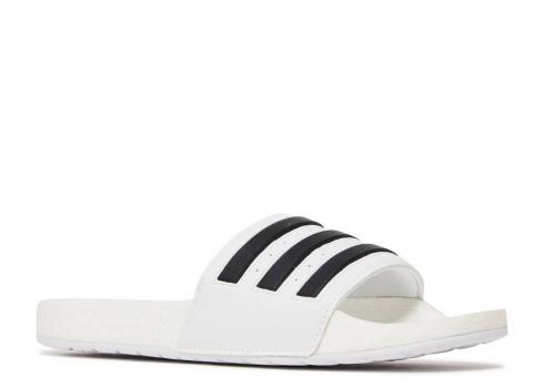 Adidas Adilette Boost Slides White Black Stripes Core Cloud FY8155 ...