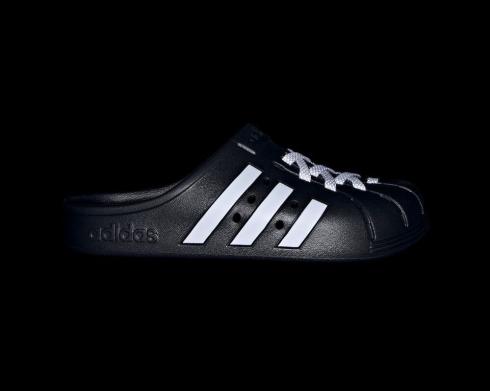 Adidas Adilette Clogs Core Black Cloud White JH9848 - Adidas Sandals ...