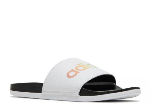 Adidas Adilette Comfort Slide White Multi Core Black Cloud H02488 ...