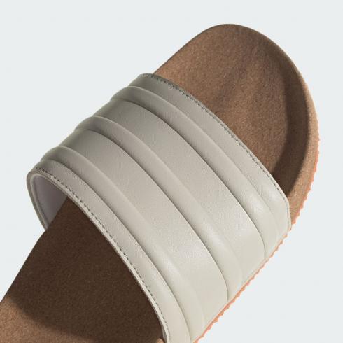 Adidas Adilette Premium Beige Cork Brown Orange GY2557 - Adidas Sandals ...