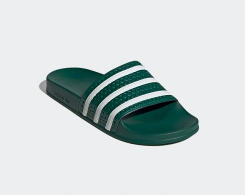 Adidas Adilette Slide Cloud White Collegiate Green GY1314 - Adidas ...