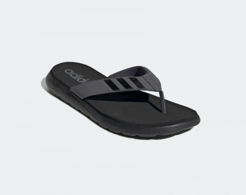 Adidas Comfort Flip-Flop Core Black Grey Five FY8654 - Adidas Sandals ...