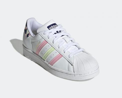 Adidas Original Superstar Cloud White Almost Lime True Pink GY3330 ...