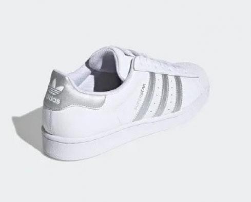 Adidas Superstar Cloud White Silver Metallic Core Black FX2329 - Adidas ...
