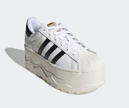 Adidas Superstar Platform Cloud White Core Black Off White H03879 ...