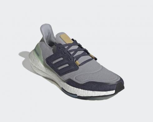 Adidas UltraBoost 22 Halo Silver Shadow Navy Linen GX9158 - Adidas ...