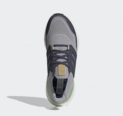 Adidas UltraBoost 22 Halo Silver Shadow Navy Linen GX9158 - Adidas ...