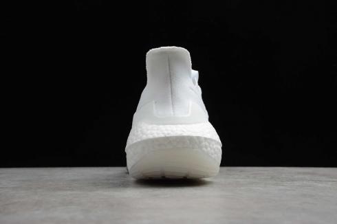 Adidas Ultra Boost 21 Triple White Grey Running Shoes FY0379 - Adidas ...