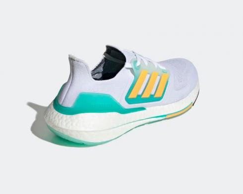 Adidas Ultra Boost 22 Cloud White Flash Orange Mint Rush GX5463 - Sepwear