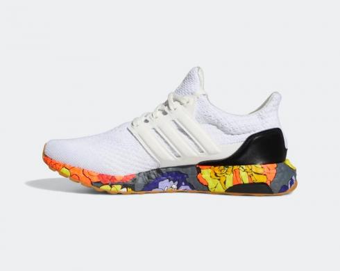 Adidas Ultra Boost 5.0 DNA White Floral Midsole Light Purple GX3028 ...