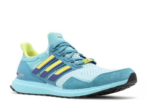 Adidas Ultraboost 10 Dna Zx 8000 Purple Light Shock Aqua Yellow H05263 ...