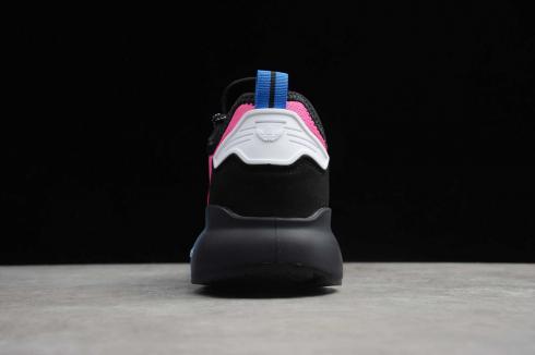 2020 Womens Adidas Originals ZX 2K Boost Pink Black Grey White FV8638 ...