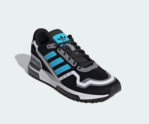 Adidas Originals ZX 750 HD Core Black Bright Cyan Grey Three FV2874 ...