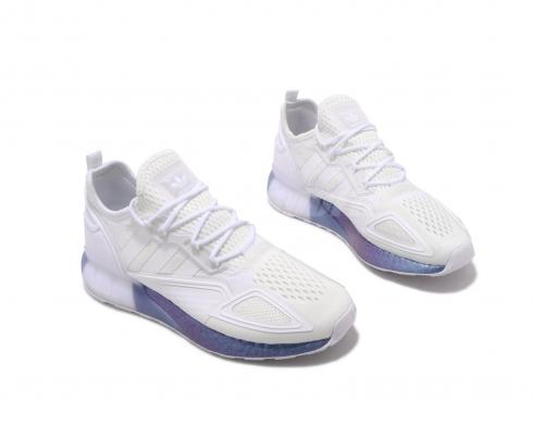 Adidas ZX 2K Boost White Purple Running Shoes FV2928 - Adidas ZX & EQT ...