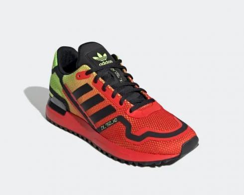 Adidas ZX 750 HD Heatmap Glory Red Core Black Shock Yellow FV8489 ...