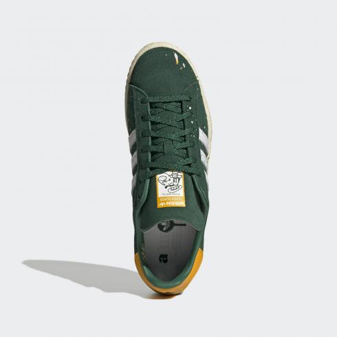 Adidas COOK x Campus 80 Paint Splatter Dark Green Footwear White Chalk ...