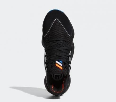 Adidas Harden Vol. 4 GCA Barbershop Black Silver Metallic Bright Blue ...