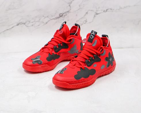 Adidas Harden Vol. 5 Flower Patch Scarlet Core Black Grey Five HO1282 ...