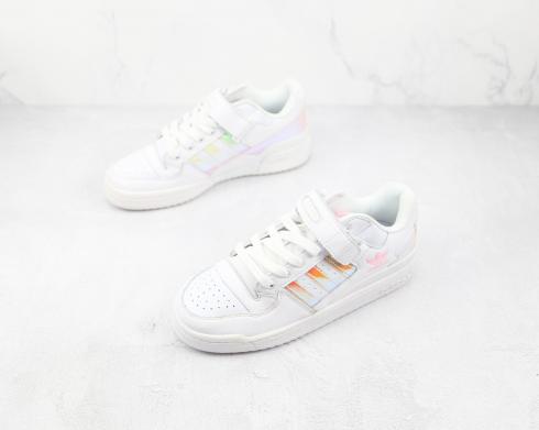 Adidas Originals Forum Low Cloud White Pink Multi-Color D98180 - Other ...