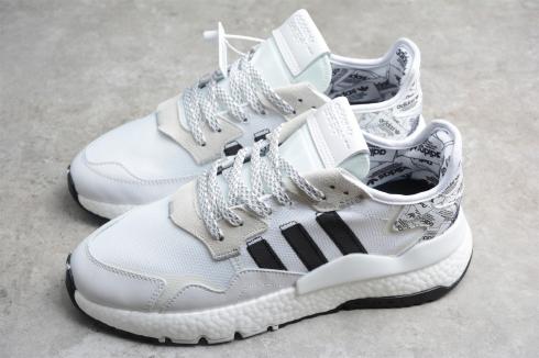 Adidas Originals Nite Jogger Cloud White Core Black Grey FW6688 - Other ...