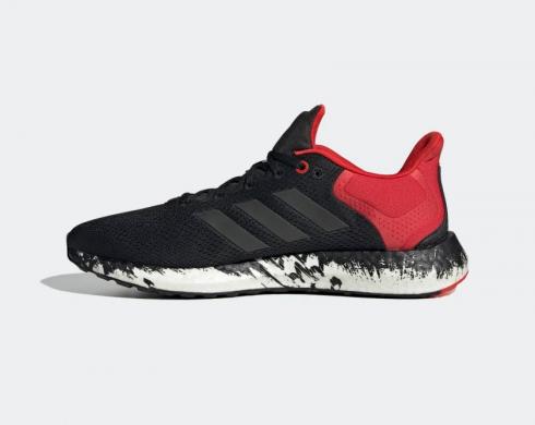 Adidas Pureboost 21 Core Black Grey Vivid Red GV7702 - Other Adidas ...