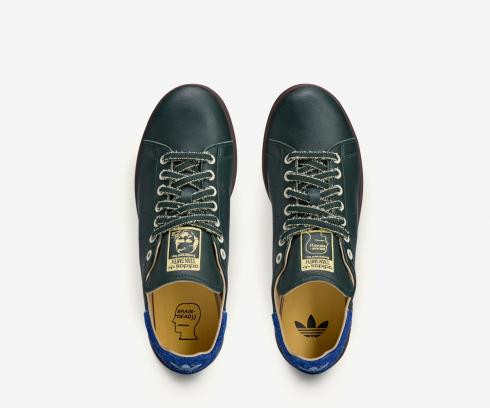 Adidas Stan Smith X Brain Dead IH3433 Blue Light Strata Sand Green ...