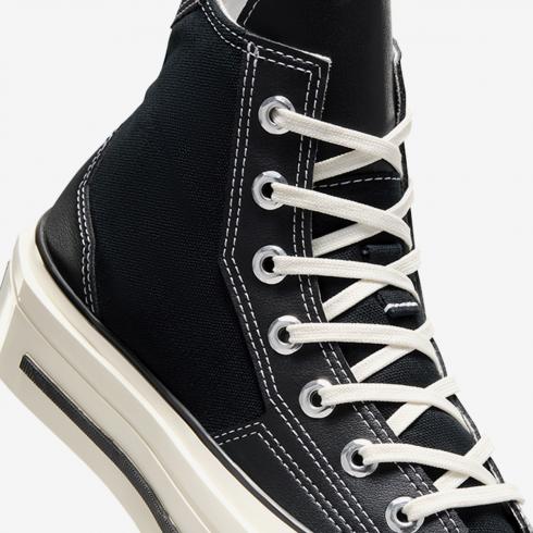 Converse Chuck 70 De Luxe Squared Hi A06435C Egret Black - Converse ...