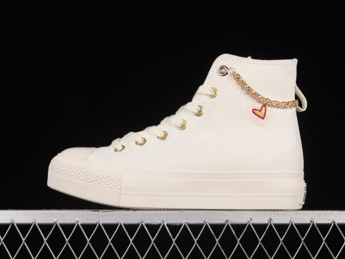 Converse Chuck Taylor All-Star Platform Gold Chain Thriftshop Yellow ...