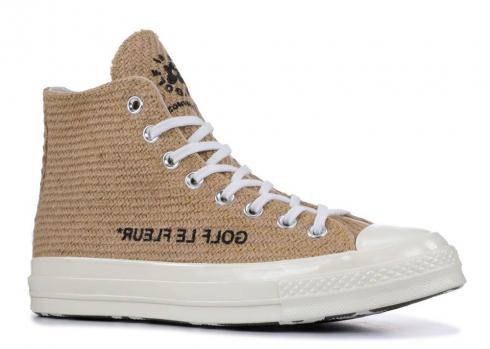 Converse Golf Le Fleur X Chuck 70 High Fabric Weave Egret Black Curry 163168C - Converse Shoes ...