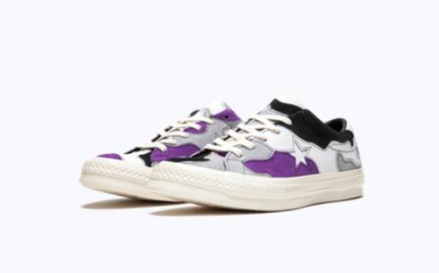 Converse One Star Ox Deep Lavender Wolf Grey White Shoes - Converse ...