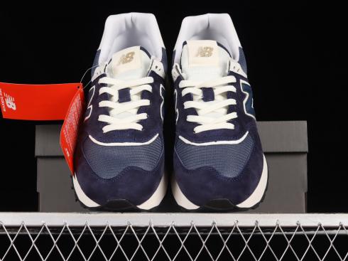 New Balance 574 Navy White Beige U574LGBB - New Balance Shoes - Sepcleat