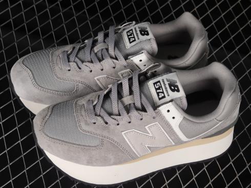 New Balance 574 Plus Grey White WL574ZBA - New Balance Shoes - Sepcleat