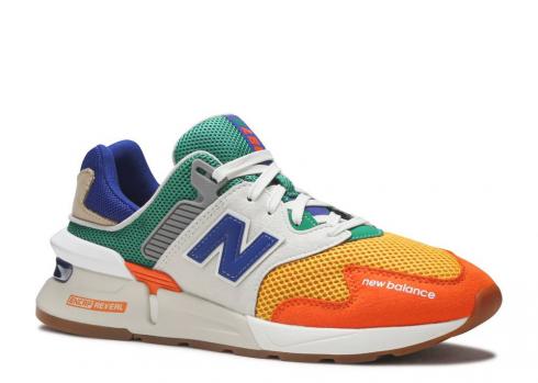New Balance 997 Multicolor Orange Blue Green Marine MS997JHX - New ...