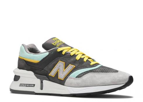 New Balance Dtlr X 997 Sport Made In Usa Medusa Teal Grey Yellow M997SDT - New Balance Shoes ...