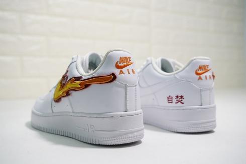 NAF x Nike Air Force 1 Low Hot Flame Fire Custom 315122-911 - Air Force ...