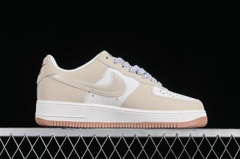 Nike Air Force 1 07 Low Cream Red Off White Gum AC-639811 - Air Force 1 ...