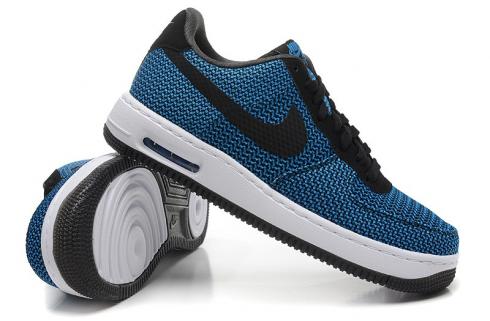 Nike Air Force 1 Elite Textile Photo Blue Black White 725144-400 - Air ...