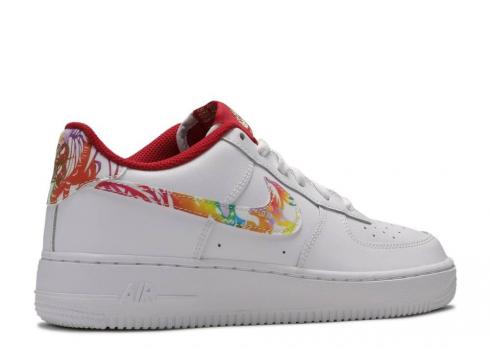Nike Air Force 1 Gs Color White Multi Gold Metallic CU2980-191 - Air ...