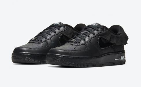 Nike Air Force 1 LV8 Ruffle GS Black White Shoes CI2302-001 - Air Force ...