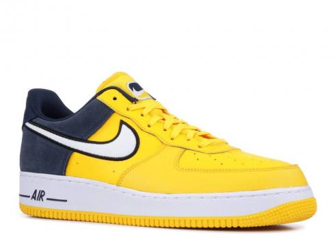 Nike Air Force 1 Low 07 Lv8 Amarillo White Obsidian Black AO2439-700 ...