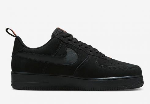 Nike Air Force 1 Low Multi-Swoosh Black Orange DZ4514-001 - Sepwear