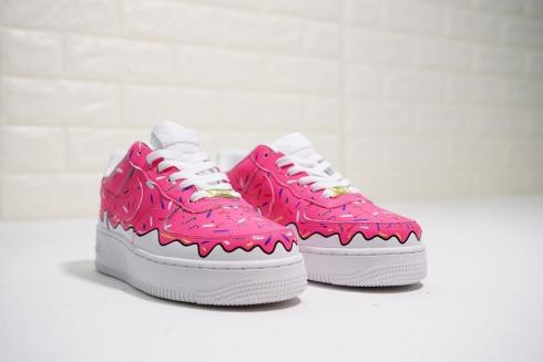 Nike Air Force 1 Low Canvas AF1 Donuts Ice Cream White Pink 596728-818 ...