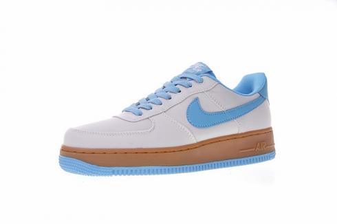 Nike Air Force 1 Low Canvas AF1 Light Bone Tour Blue Summit White ...
