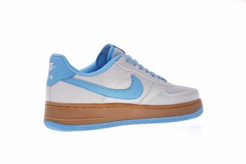 Nike Air Force 1 Low Canvas AF1 Light Bone Tour Blue Summit White ...
