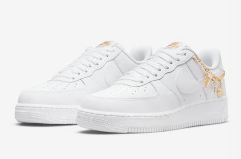 Nike Air Force 1 Low LX Lucky Charms White Metallic Gold Flat Gold ...