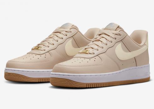 Nike Air Force 1 Low Sanddrift Coconut Milk Wolf Grey Gum Light Brown ...