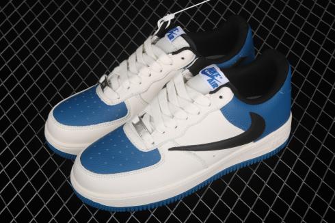 Nike Air Force 1 Low White Deep Blue Black Shoes HG1136-022 - Air Force ...