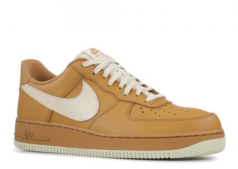 Nike Air Force One 07 Lv8 Gold Light Elemental Ore Desert Cream 823511 ...